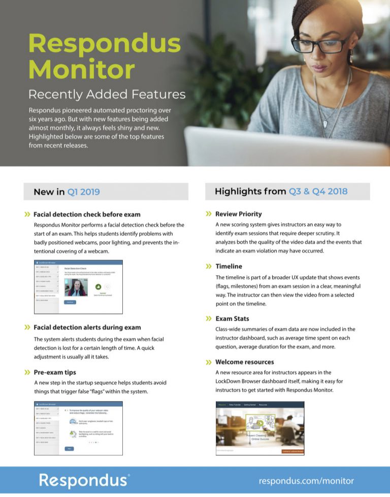 Respondus Monitor: Recently Added Features - Respondus