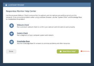 Respondus Monitor - Student Help - Live Chat - Respondus